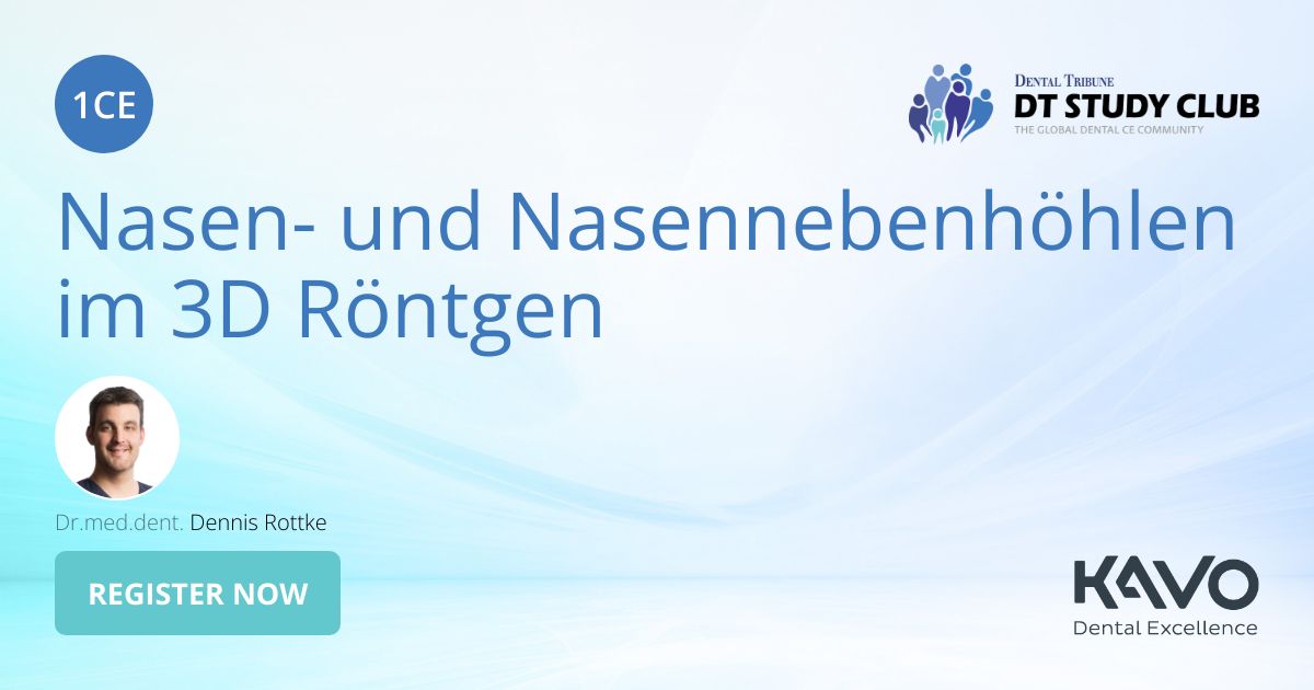 Nasen- und Nasennebenhöhlen im 3D Röntgen - Webinar - DTStudyClub