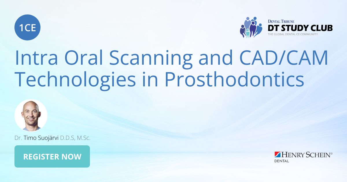 Intra Oral Scanning and CAD/CAM Technologies in Prosthodontics ...