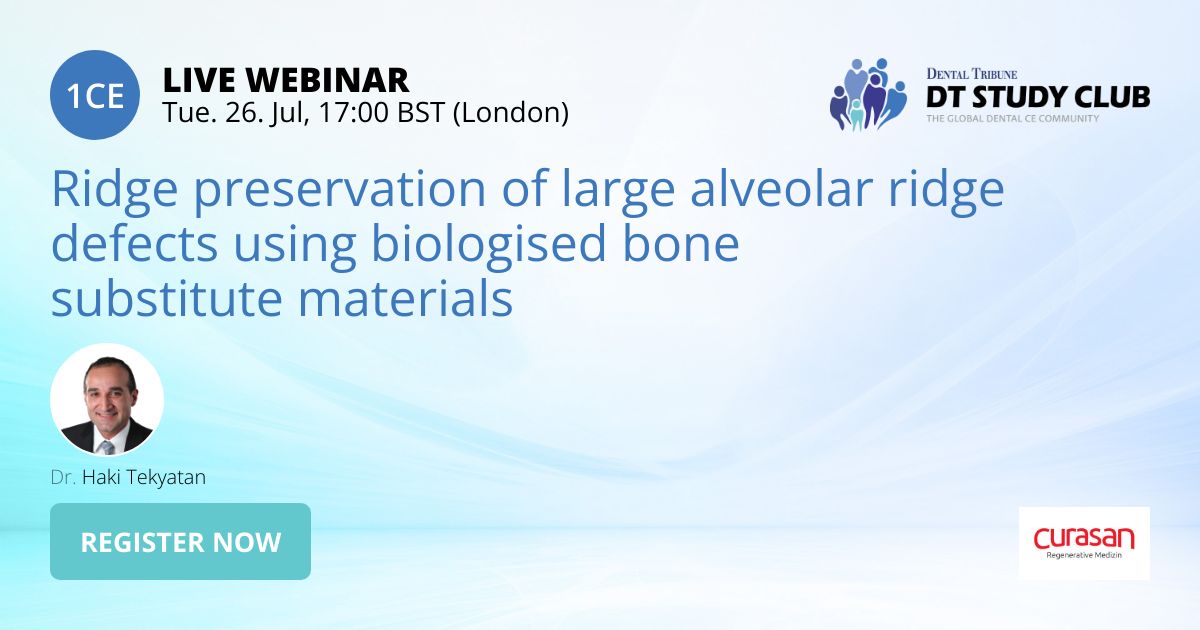 Ridge preservation of large alveolar ridge defects using biologised ...