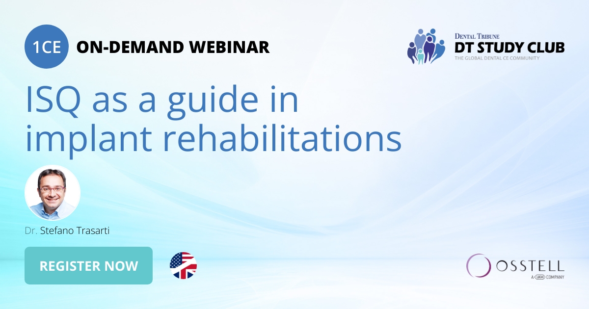ISQ as a guide in implant rehabilitations - Webinar - DTStudyClub