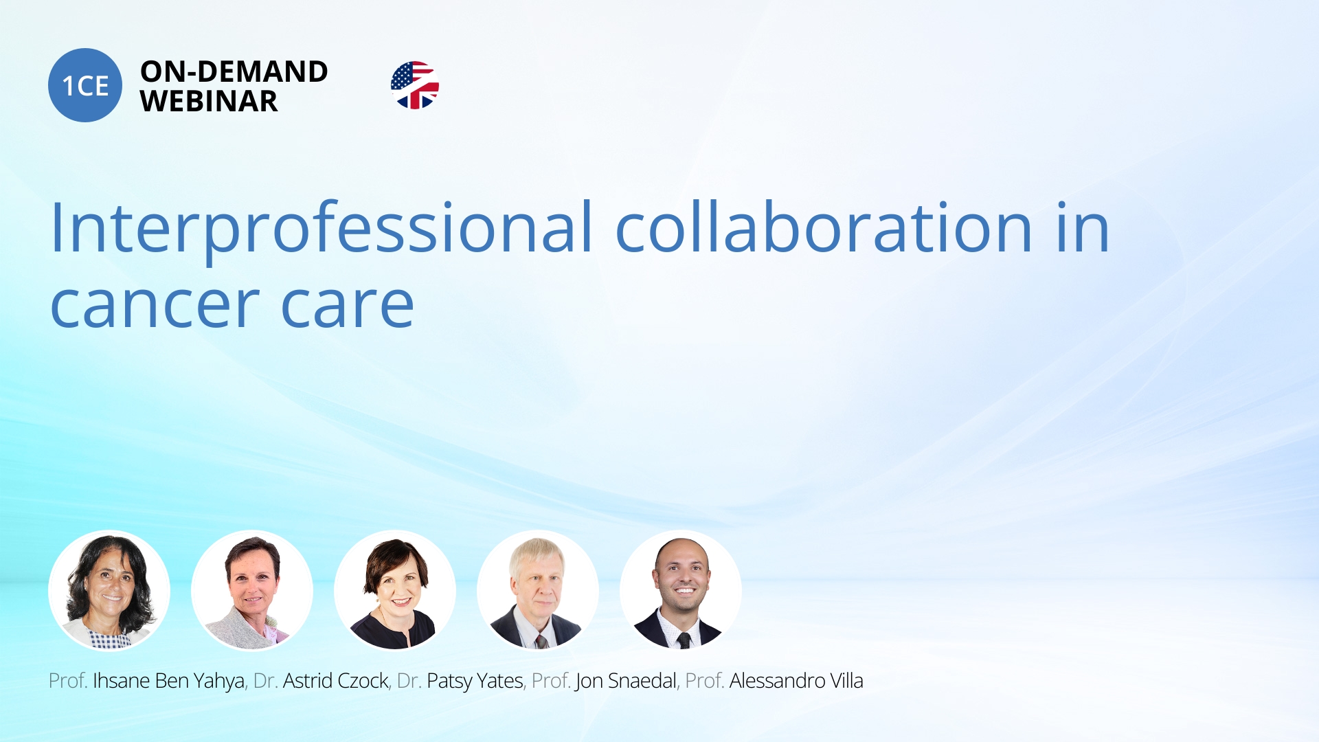 Interprofessional collaboration in cancer care - Webinar - DTStudyClub