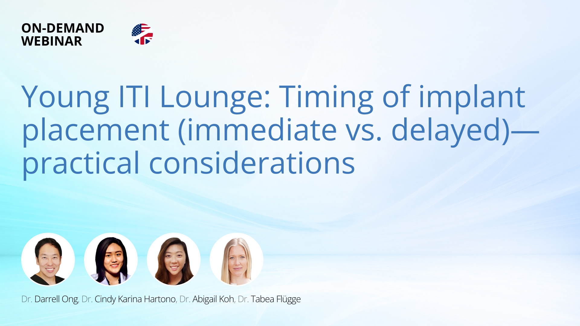 Young ITI Lounge: Timing of implant placement (immediate vs. delayed)—practical considerations ...