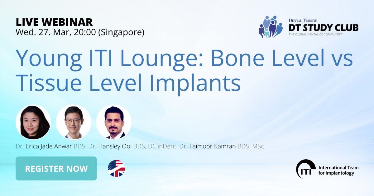 Young ITI Lounge: Bone-level vs tissue-level implants - Webinar - DTStudyClub