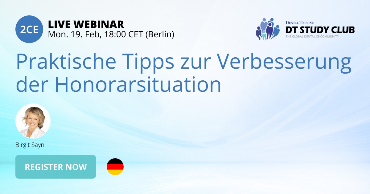 Praktische Tipps zur Verbesserung der Honorarsituation - Webinar - DTStudyClub