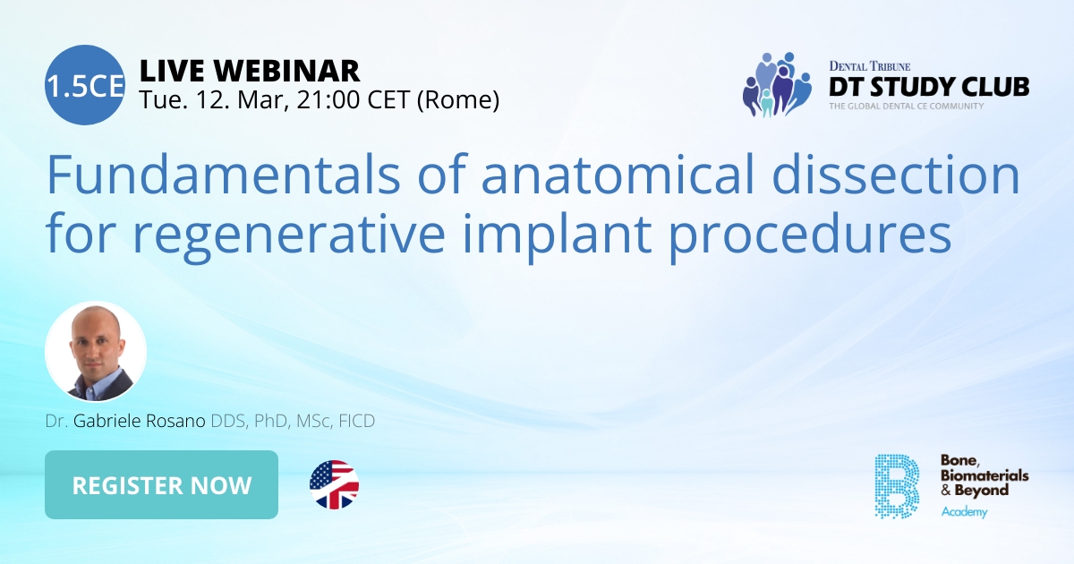 Fundamentals of anatomical dissection for regenerative implant ...